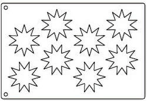 Tuile Template, 10 pt. Star. 3-1/4". Overall Sheet 10.5" x 15.5 ...