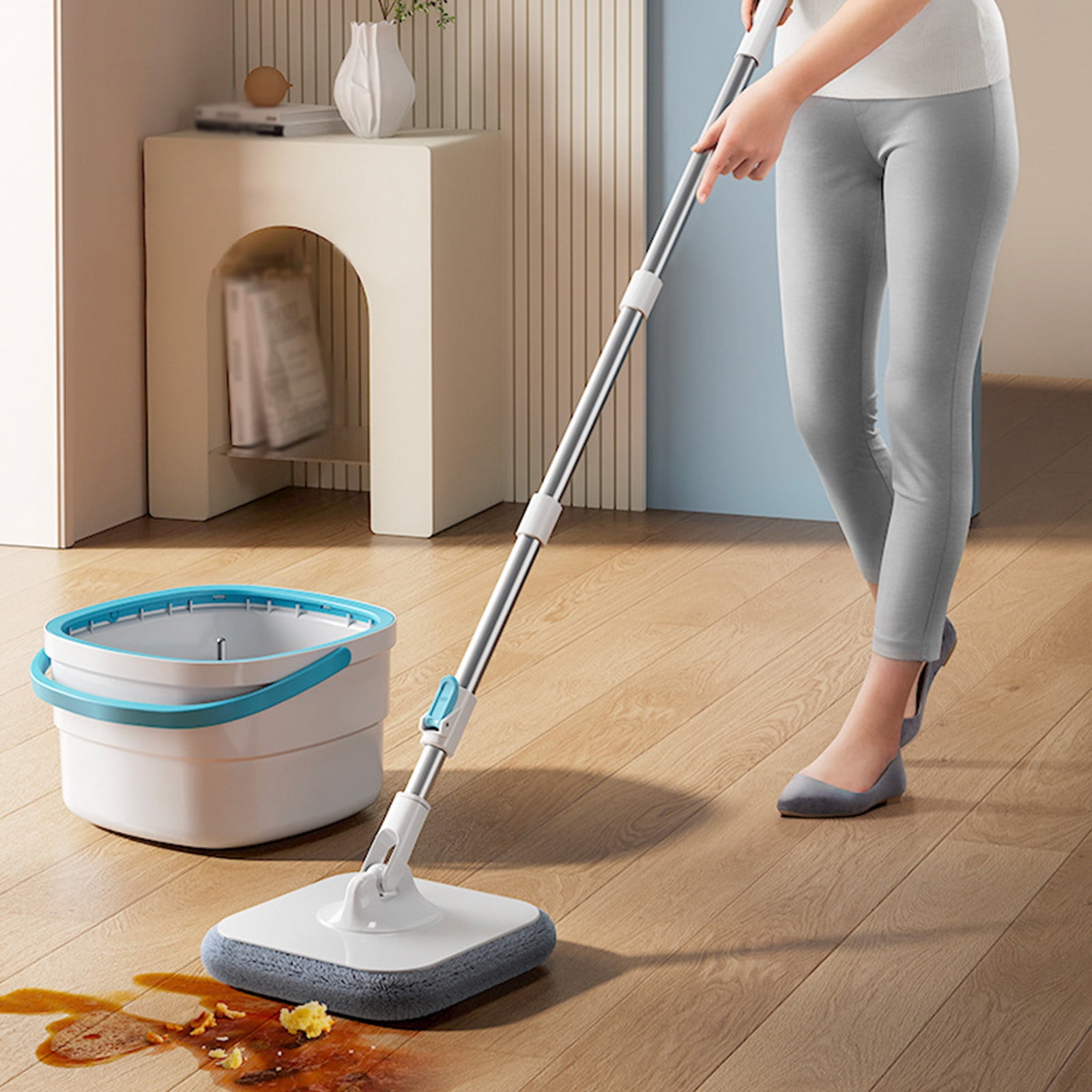 Tuitoonm Floor Mops for Cleaning Floor Squeegee Rubber Squeegee With ...