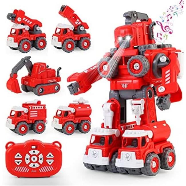 Tukiie Remote Control Take Apart Robot Toys for Toddlers Boys Girls ...