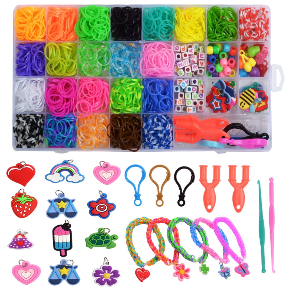 Tukinala 1500+ Rubber Bands Refill Set,Loom Bracelet Making Kit for ...