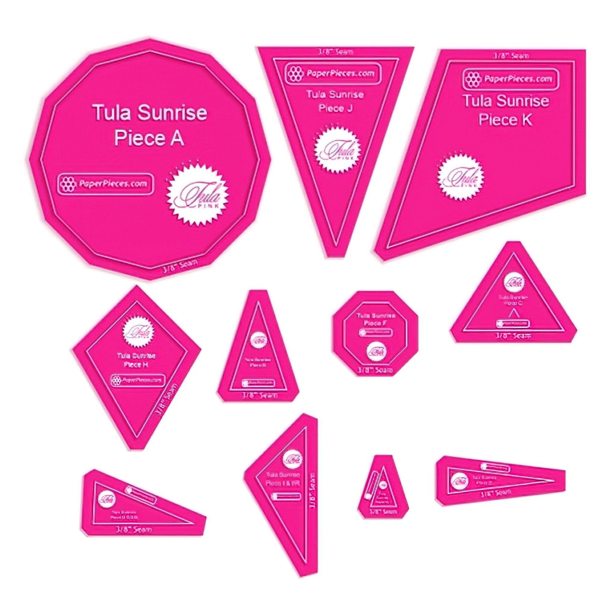 Tula PInk Tula Sunrise 11pc Acrylic Template Set - Walmart.com