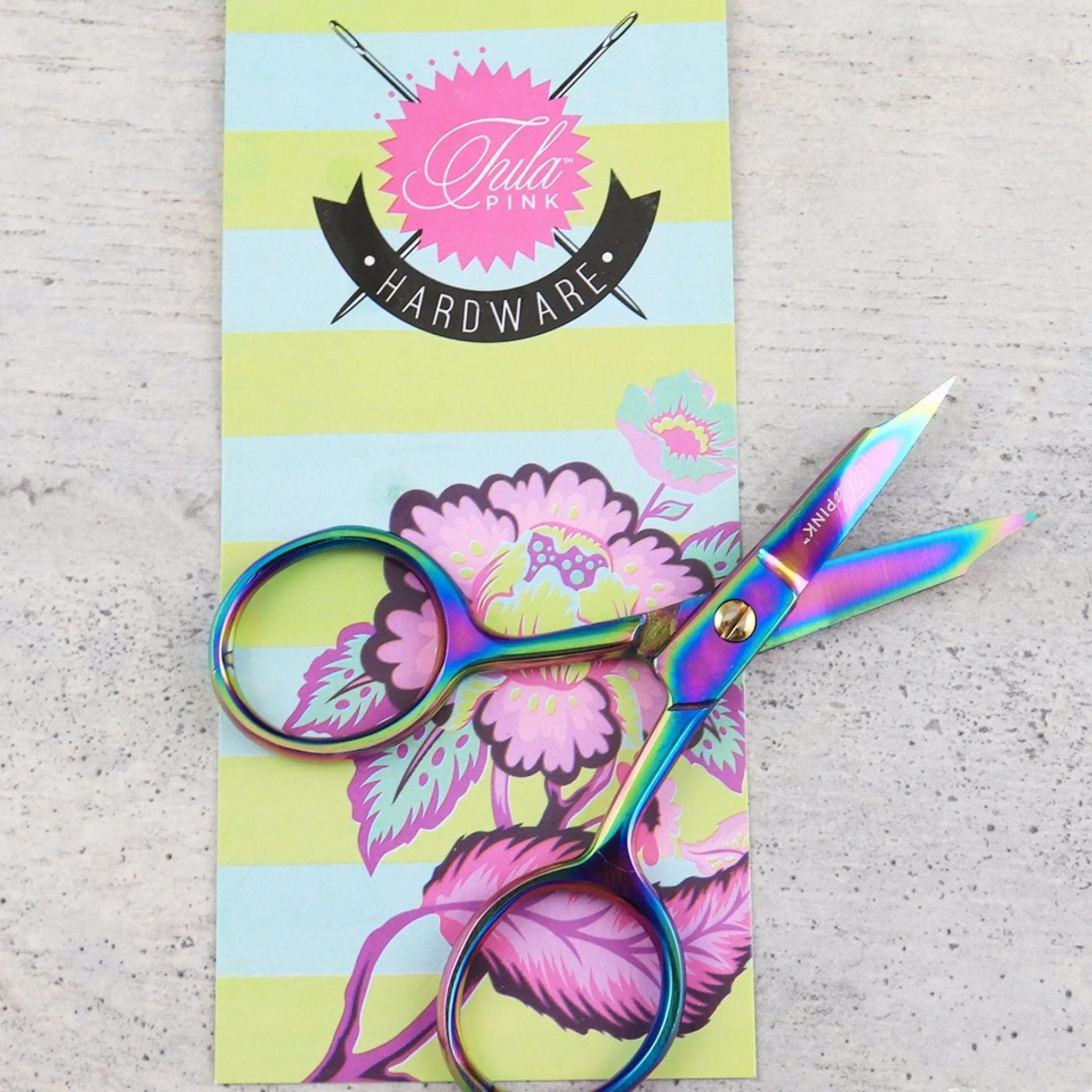 Tula Pink 4-Inch Large Ring Micro Tip Scissors - Walmart.com