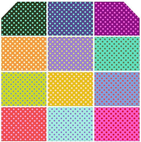 Tula Pink All Stars Pom Pom Dots Fabric - Complete Collection Fat ...