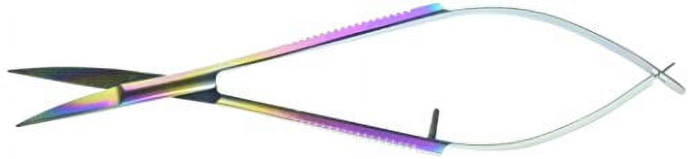 Tula Pink Five-Inch Curved Microserrated EZ Snip Rainbow Metallic ...