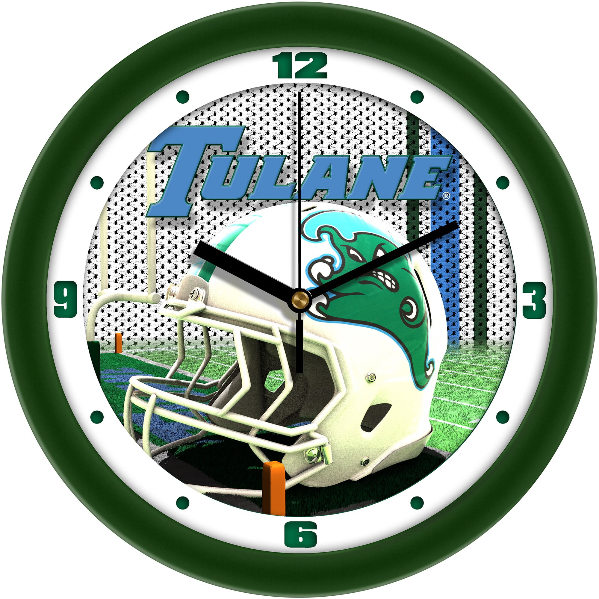 Tulane Green Wave 11.5'' Suntime Premium Glass Face Football Helmet ...