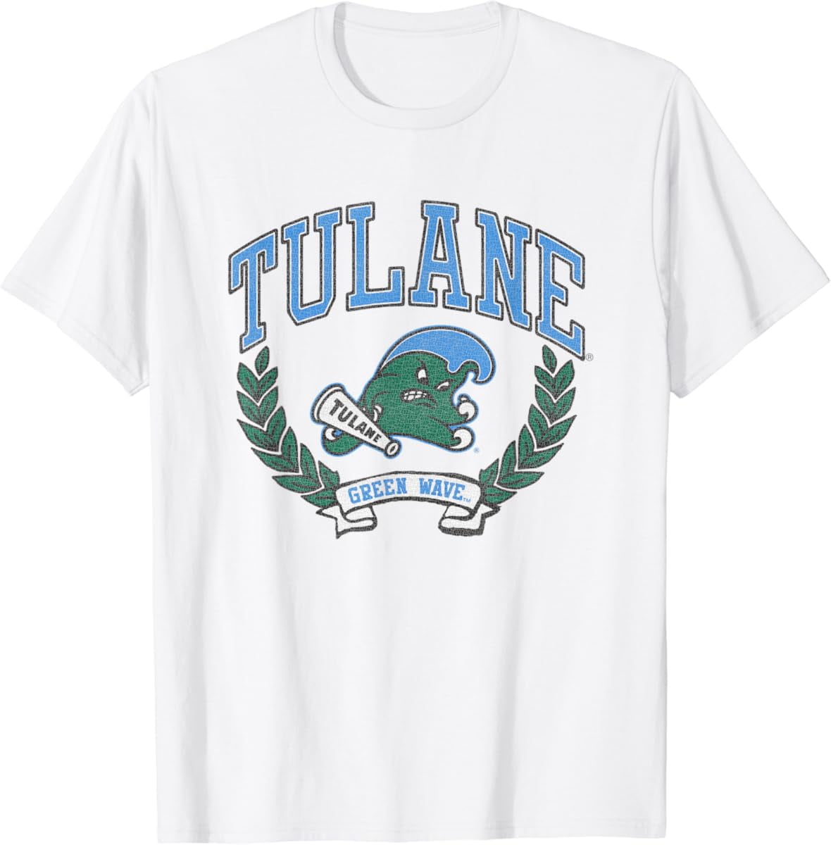 Tulane Green Wave Victory Vintage Logo T-Shirt - Walmart.com