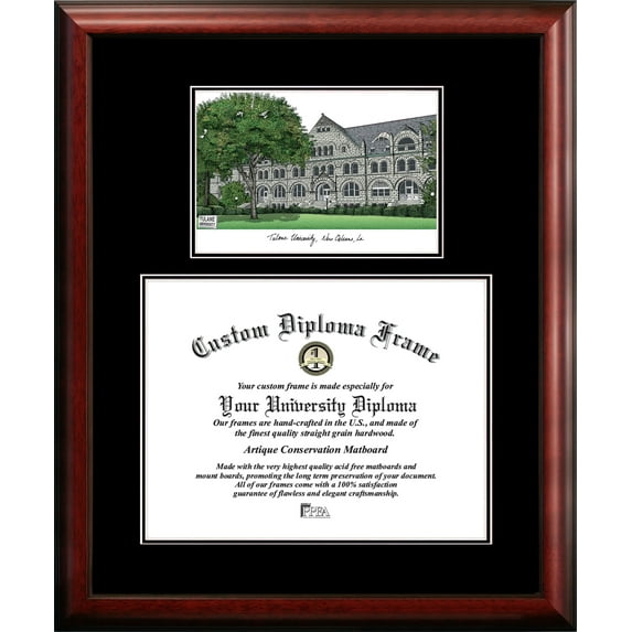 Tulane University 14" x 17" Diplomate Diploma Frame - Walmart.com
