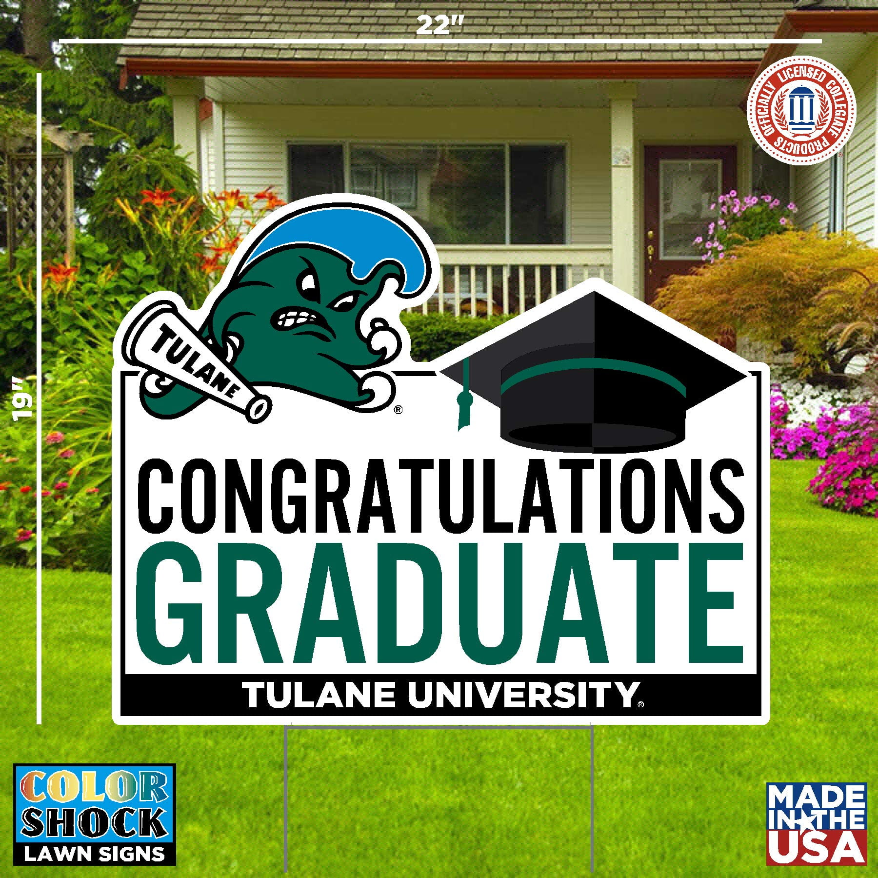 Tulane University Graduate Lawn Sign - Congratulations Graduate ...