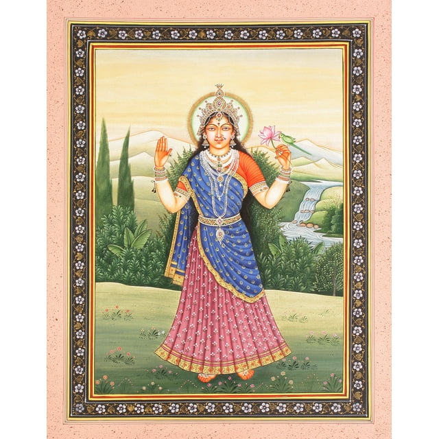 Tulasi Devi, The Devi Of Nourishment And Well-Being - Water Color ...
