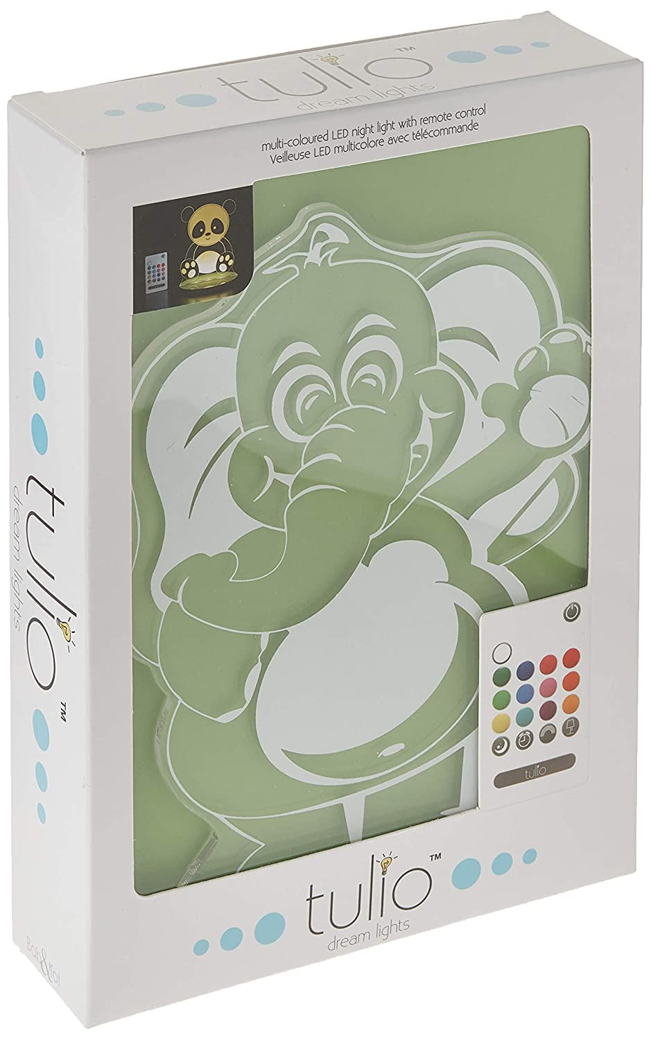 Tulio Dream Lights High-Five Elephant Multi-Use, Multi-Color Night ...