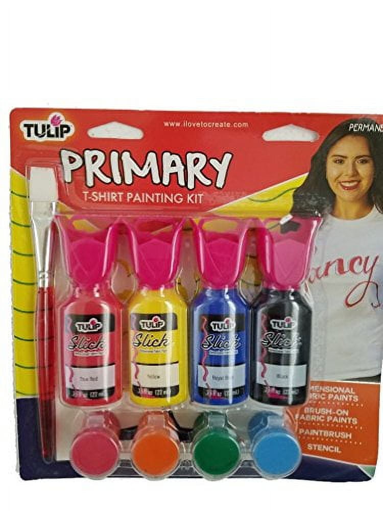 Tulip 10 PC Permanent T-Shirt Paint Craft Kit in Primary Colors ...