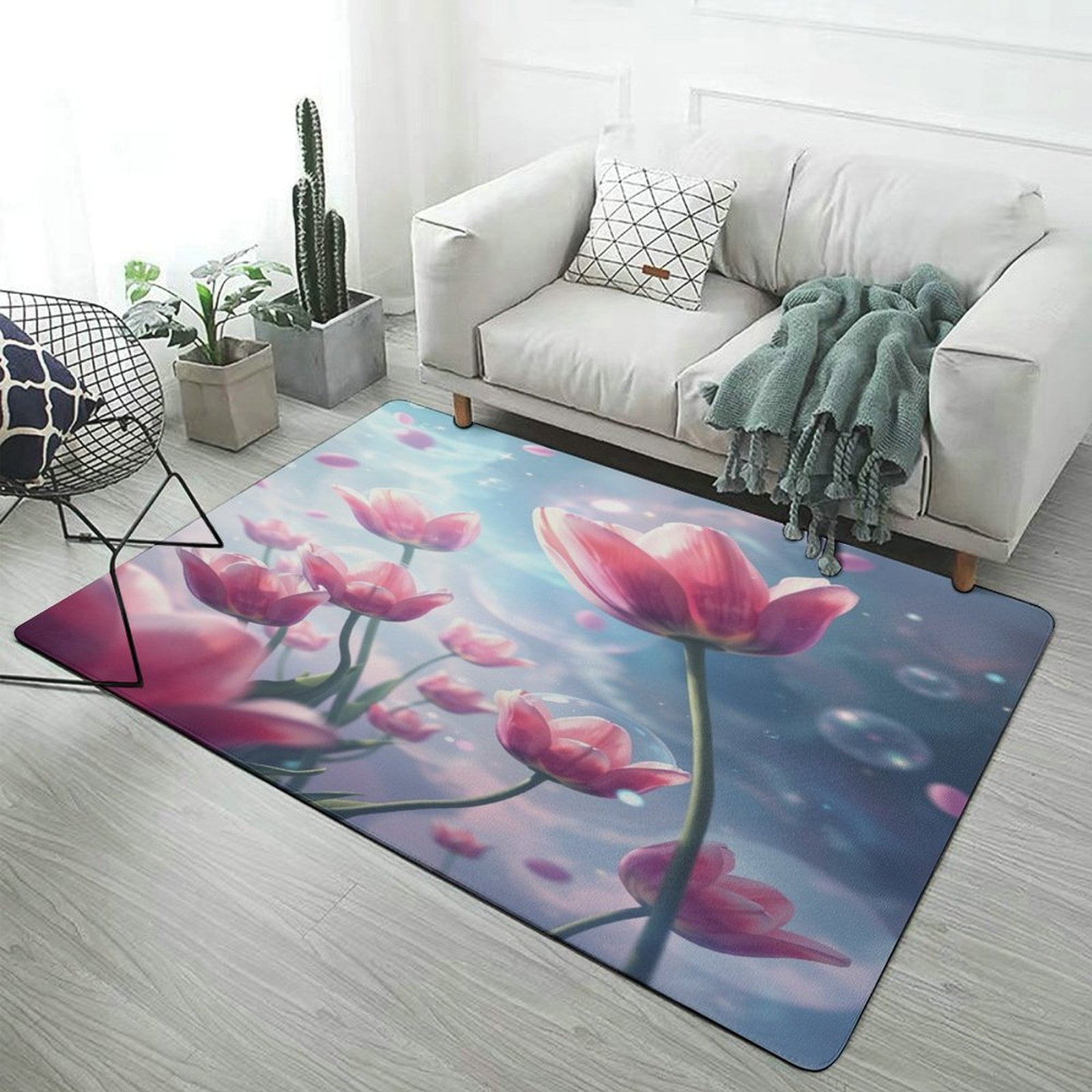 Tulip Carpet for Living Room Luxury Home Rations Sofa Coffee Table ...