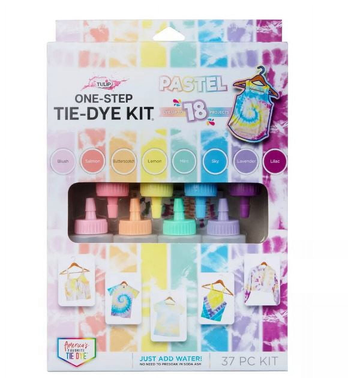 Tulip Color One-Step Tie-Dye 8 Color Multicolor Liquid Fabric Dye Kit ...