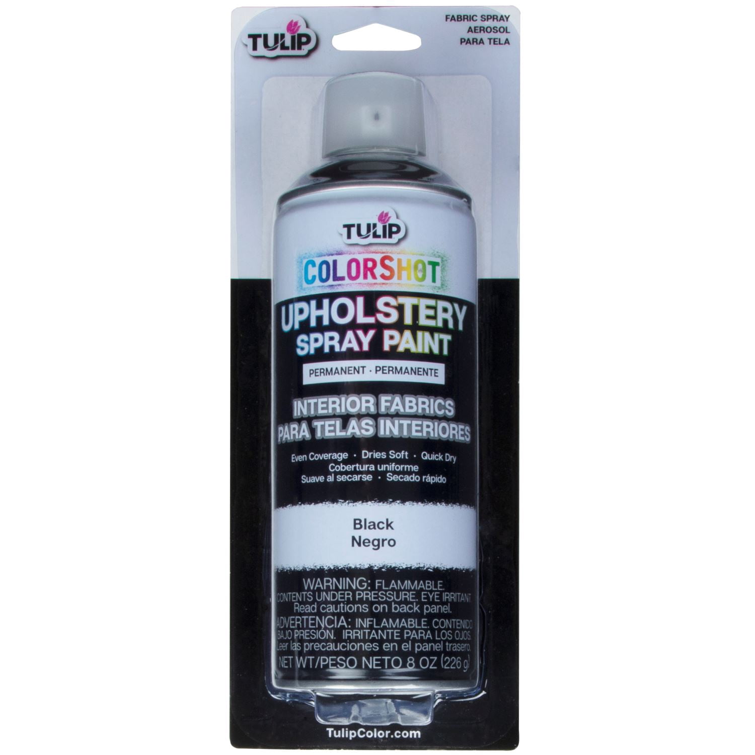 Tulip ColorShot Interior Upholstery Spray Paint, Black , 8 oz ...