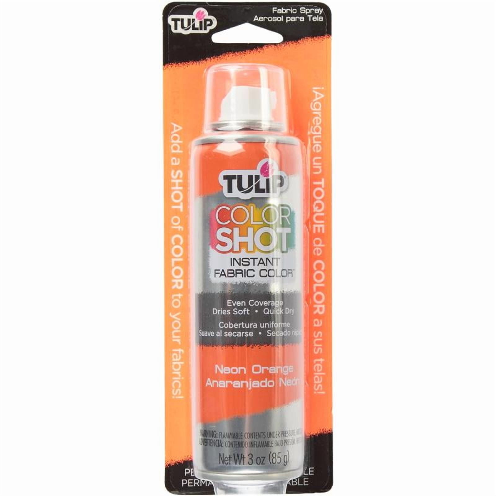 Tulip Color Shot Instant Fabric Color Spray 3oz-Neon Orange, Pk 2 ...