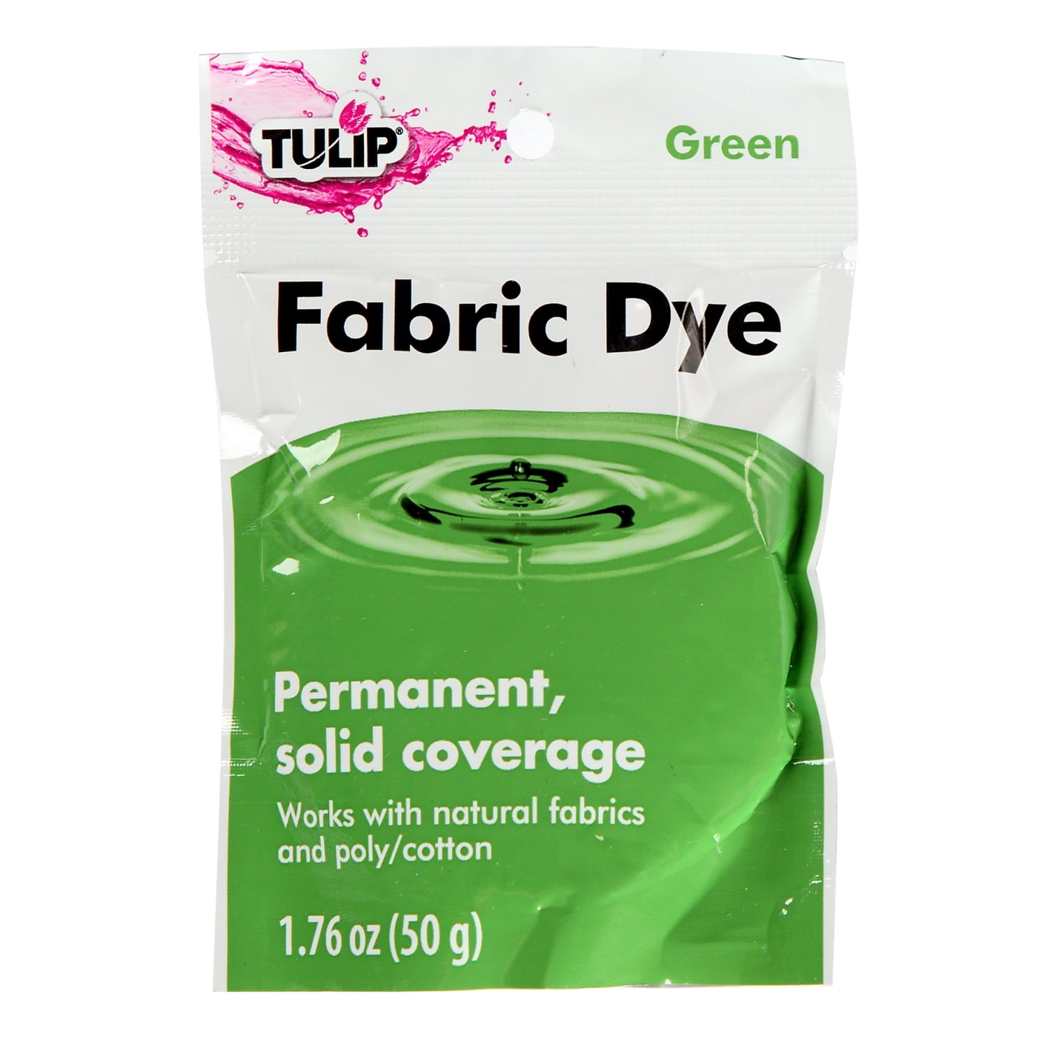 Tulip DIY Crafting Permanent Powder Fabric Dye, Green, 1.76 oz ...
