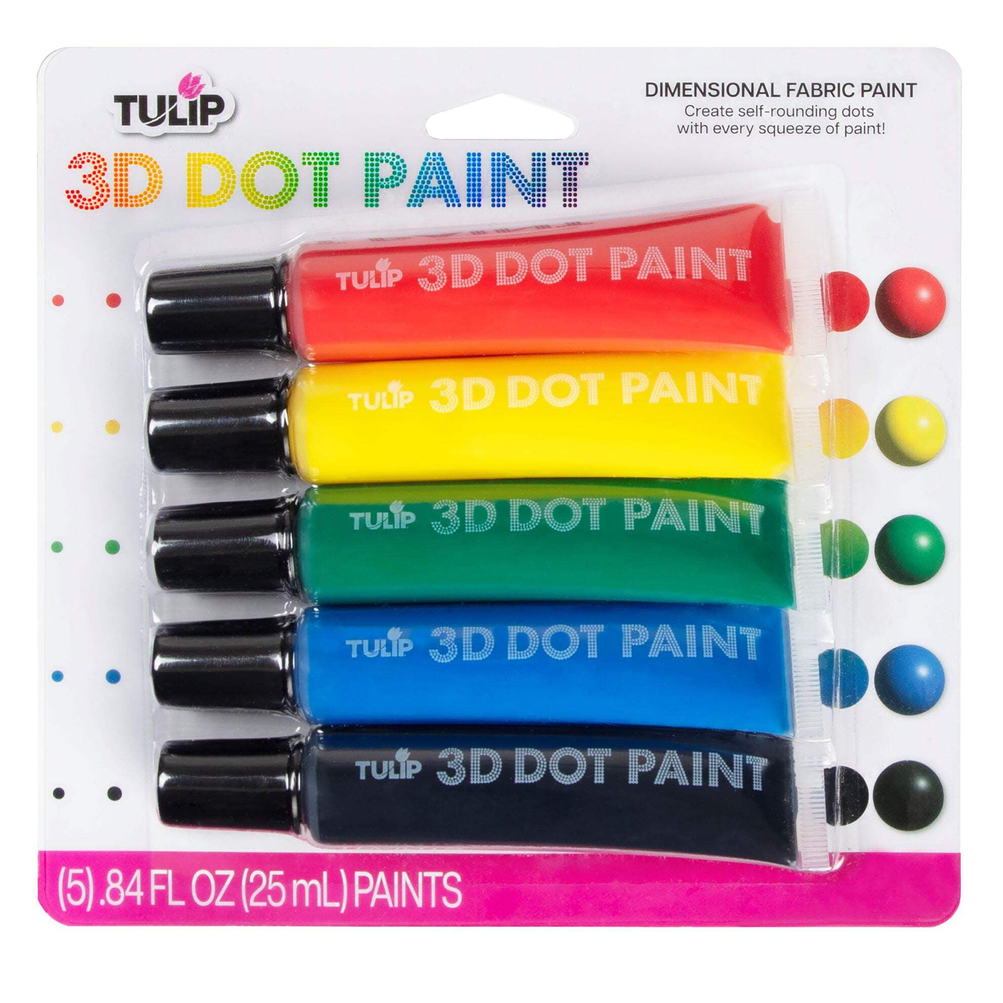 Tulip Dot Paint Rainbow, 5 Pack - Walmart.com
