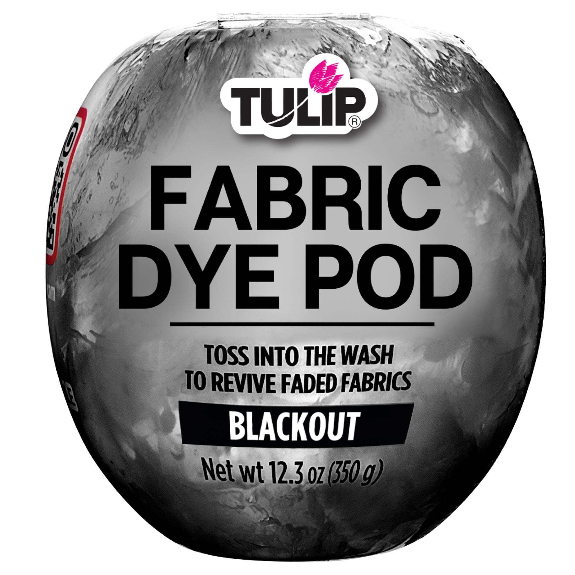 Tulip Fabric Dye Pod Blackout (Black), Dye for Washing Machines and ...