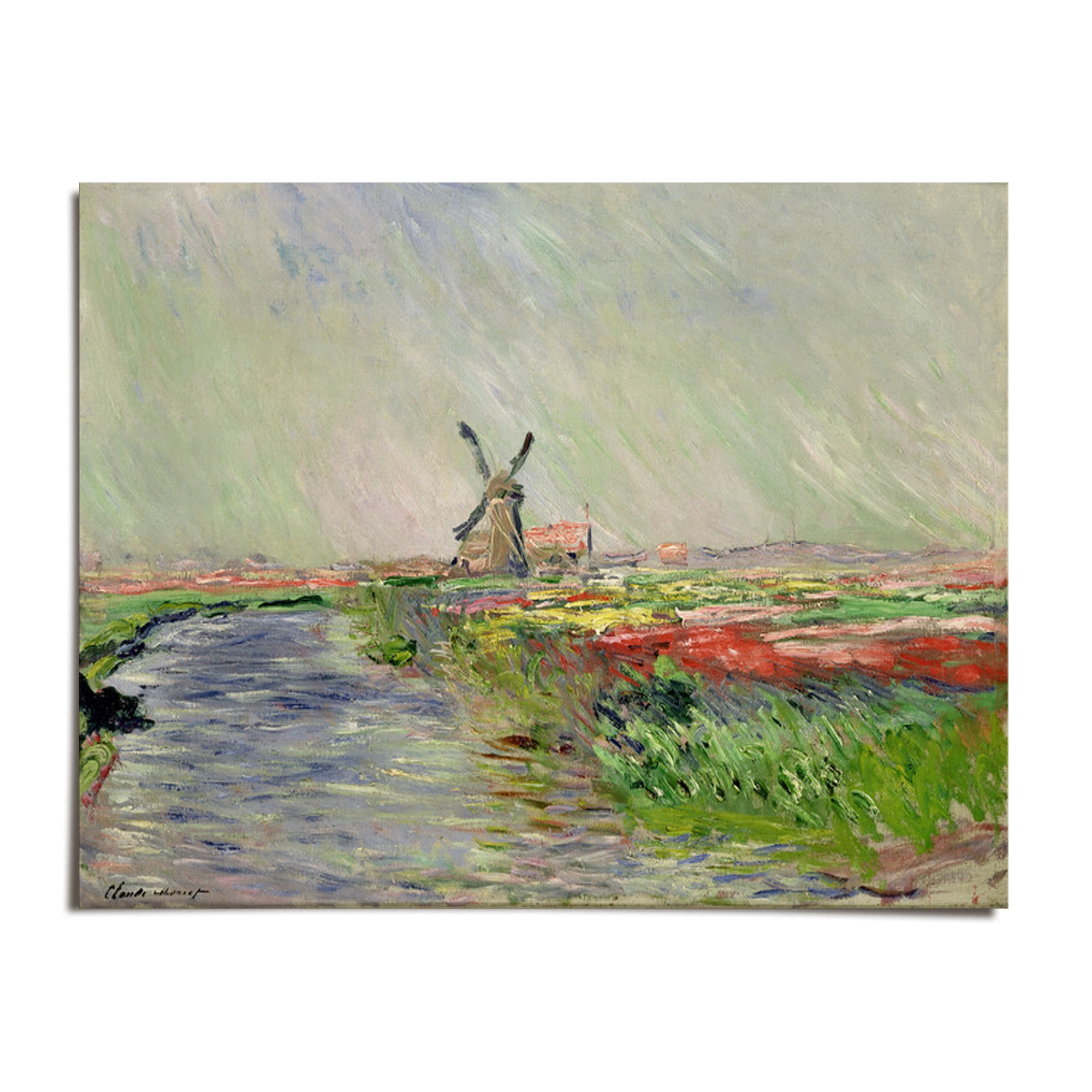 Tulip Field in Holland - Claude Monet - 10x12 - Wall Art Print ...