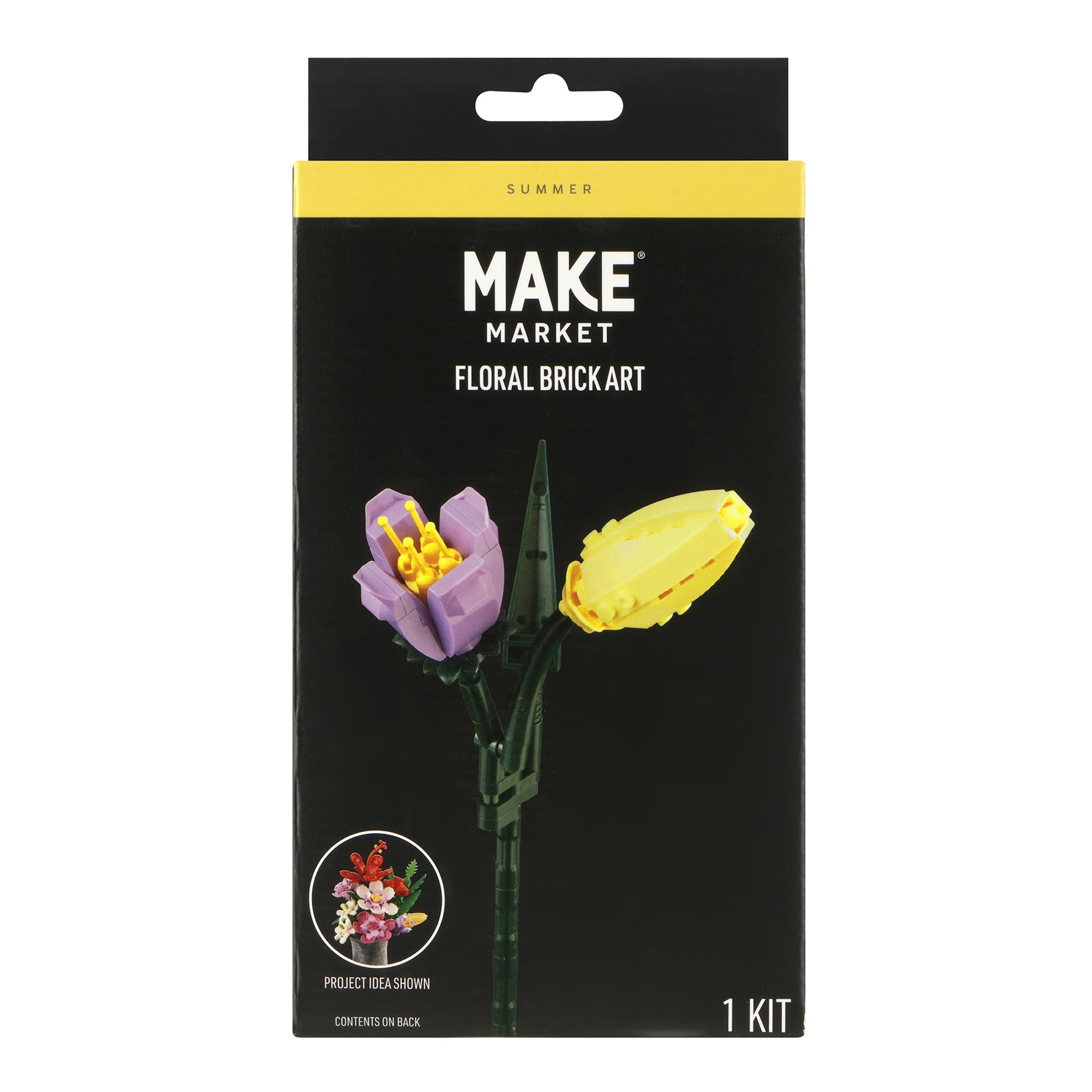 Tulip Floral Brick Art Kit by Make Market® - Summer Crafts - Walmart.com