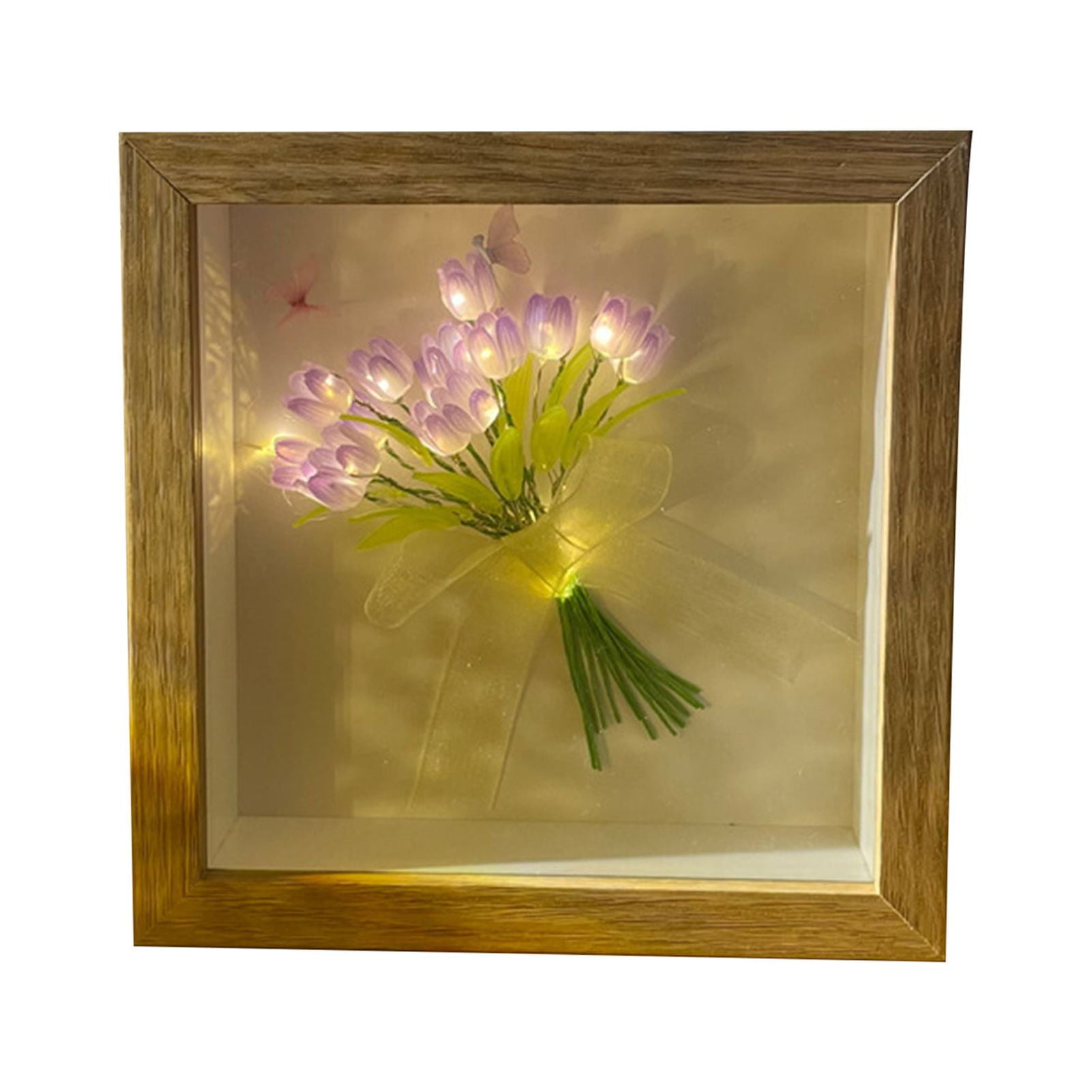 Tulip Flower Night Light Handmade Wooden Photo Frame 10/13/16 Flowers ...