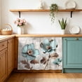 Tulip Flower Small Sink Skirt 10"Wx11"L,Dustproof Under Sink Curtain ...