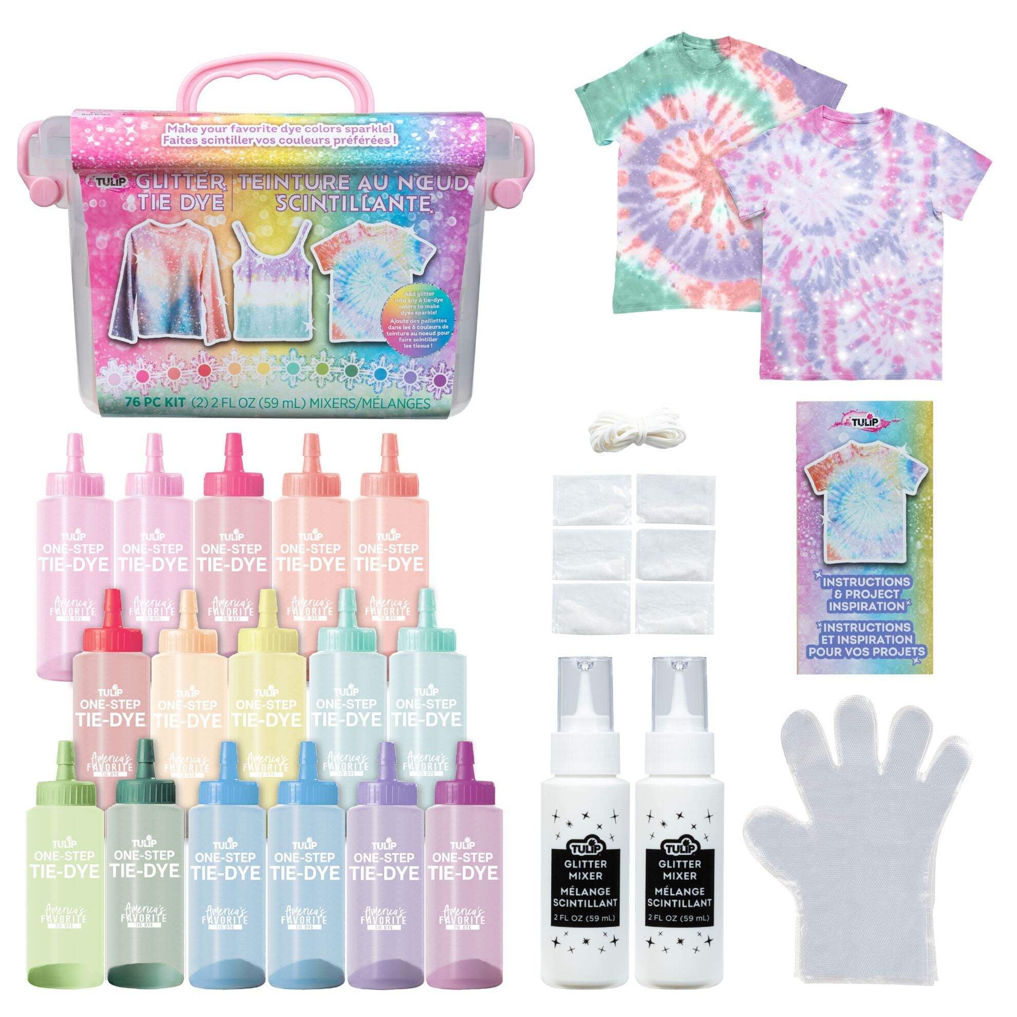 Tulip Glitter Tie-Dye Tub, Design Your Looks, Make Your Favorite Colors ...