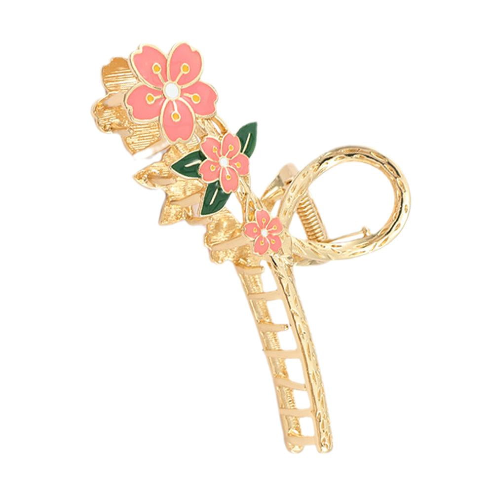 Tulip Hair Claw Clip Large Metal Sunflower Hair Clamp HolAU Flower Hair ...