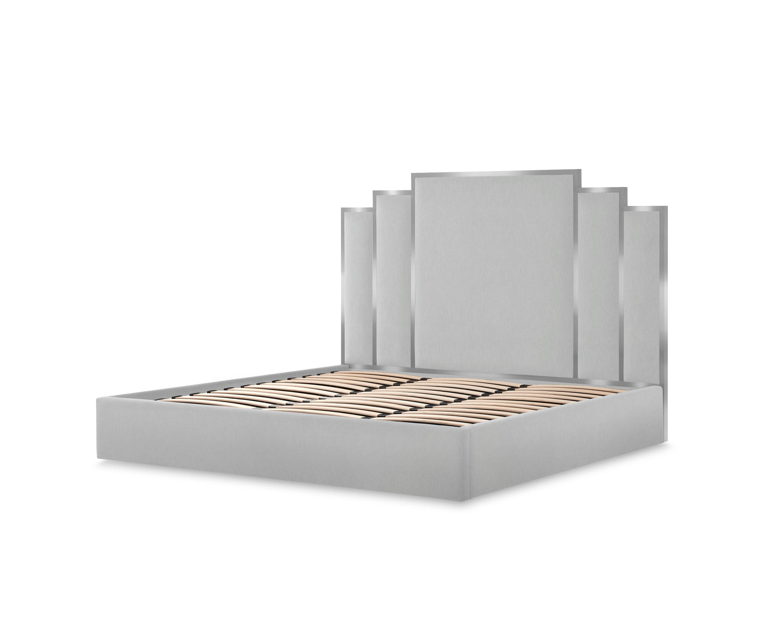 Tulip King Lift Up Storage Bed - Gray - Walmart.com