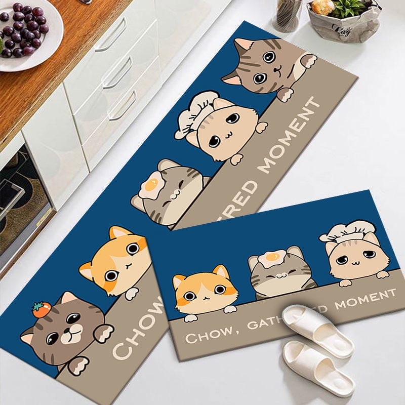 Tulip Kitchen Door Mat for Floor Anti-slip Modern Bath Carpet Entrance ...