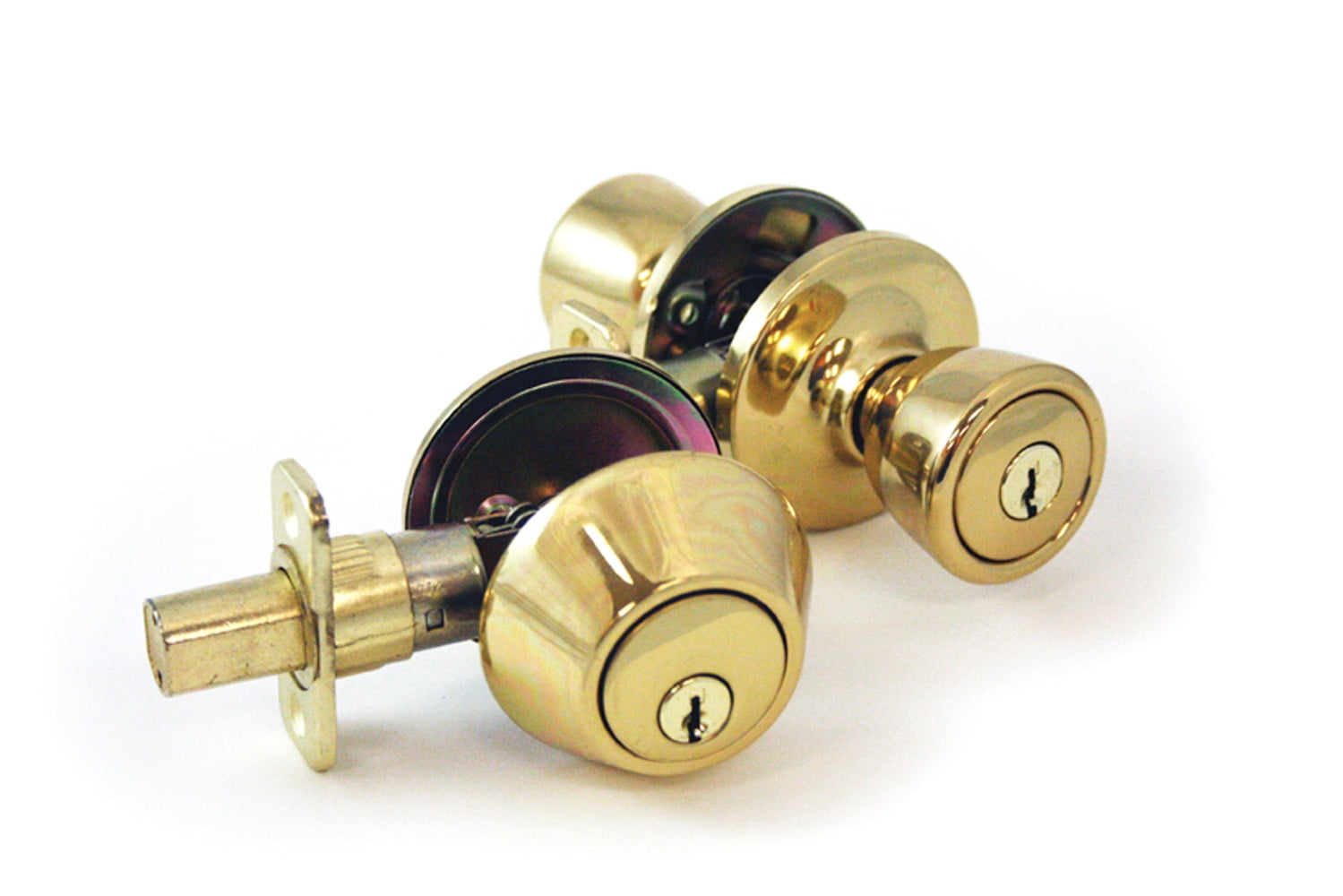 Free Shipping! Tulip Knob Clamshell Pack Combo Locks PB - Walmart.com
