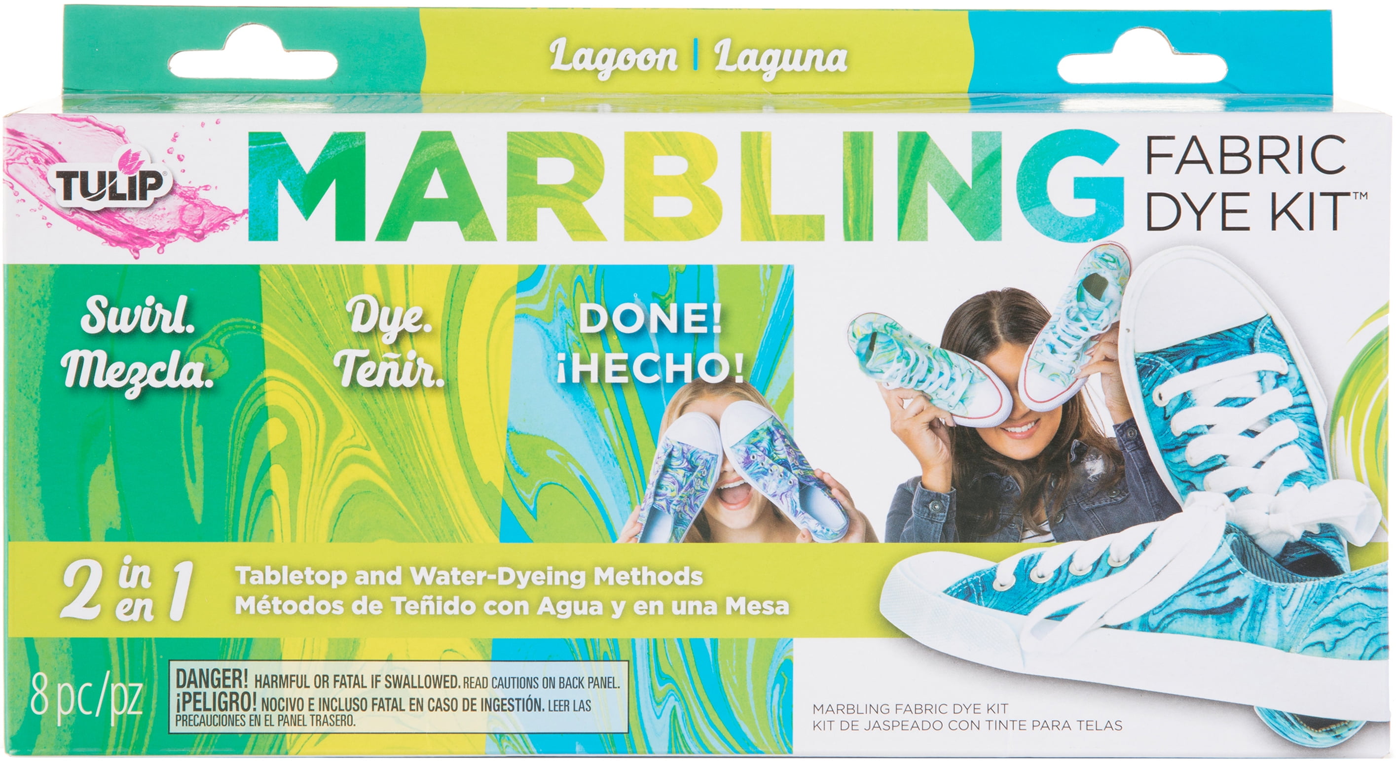 Tulip Marbling Fabric Dye Kit-Lagoon - Walmart.com