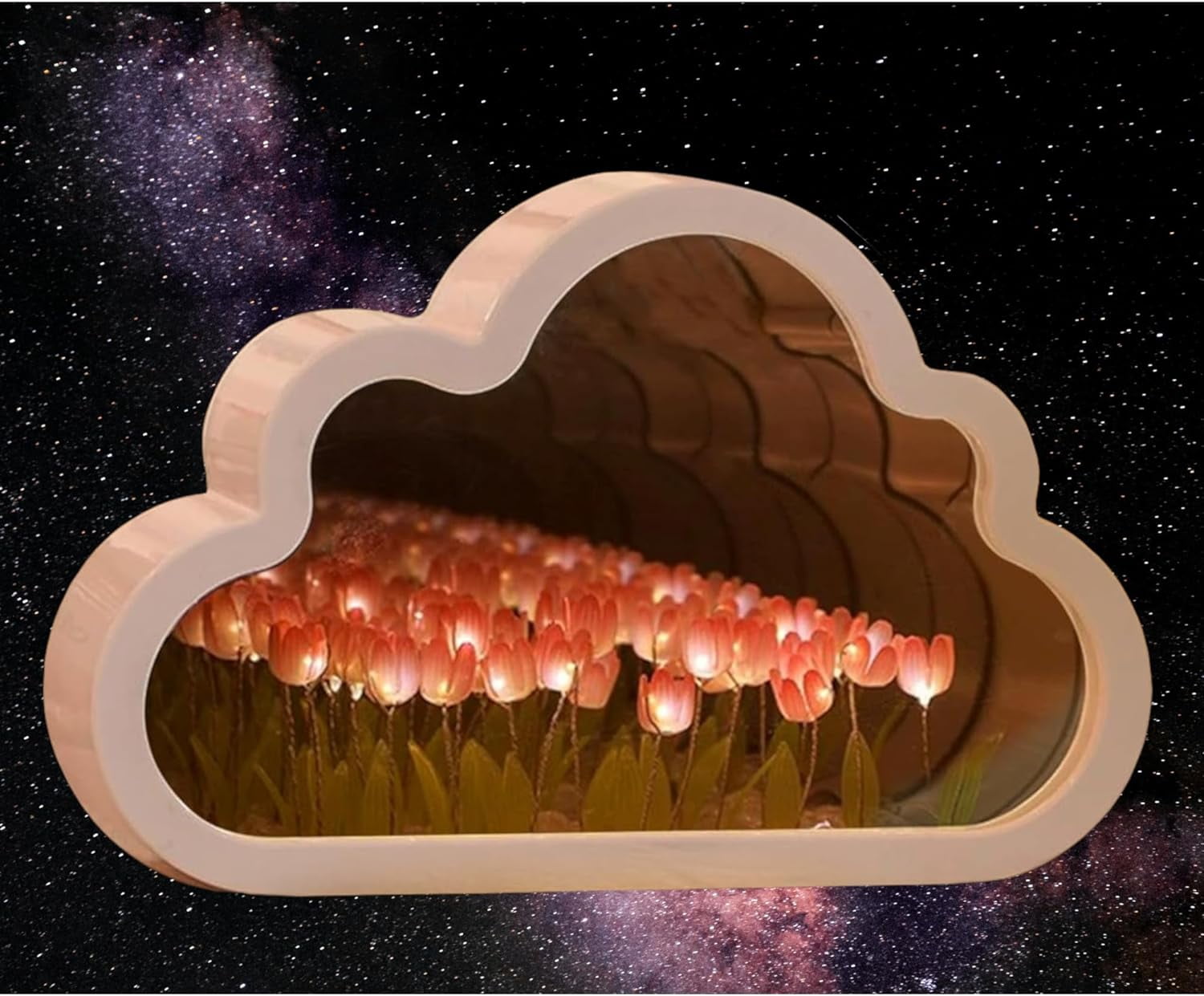 Tulip Mirror Lamp Lampara De Tulipanes, Fully Assembled Tulip Mirror ...