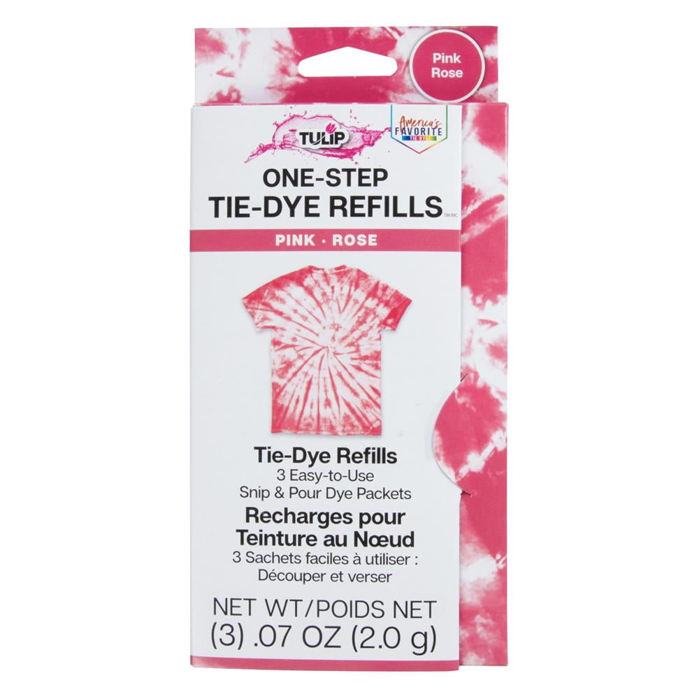 Tulip One-Step Tie-Dye Kit Dye Powder 3 4oz. Refill Packs, Pink ...