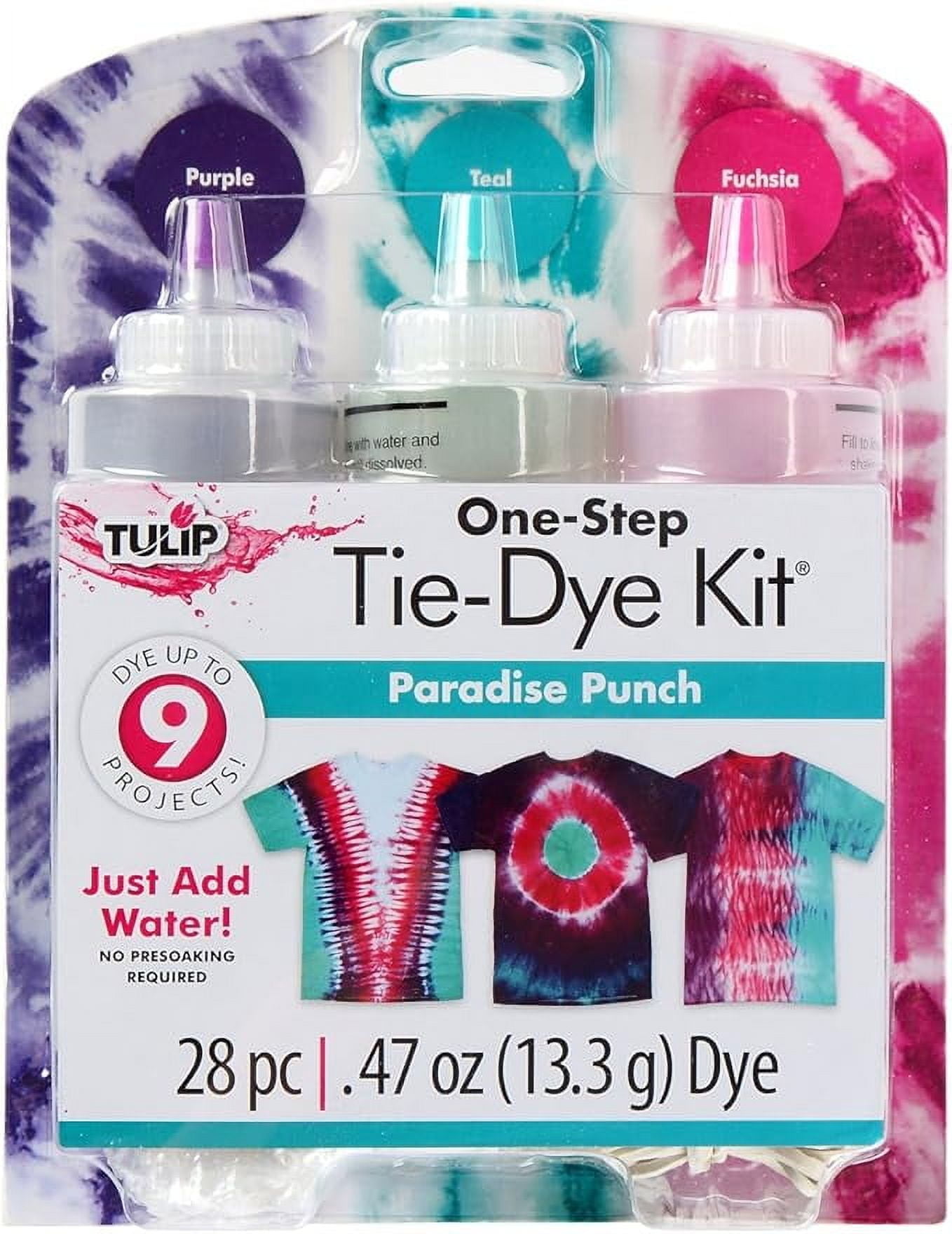 Tulip One-Step Tie-Dye Kit Premium Supplies, Easy Techniques & Fabric ...
