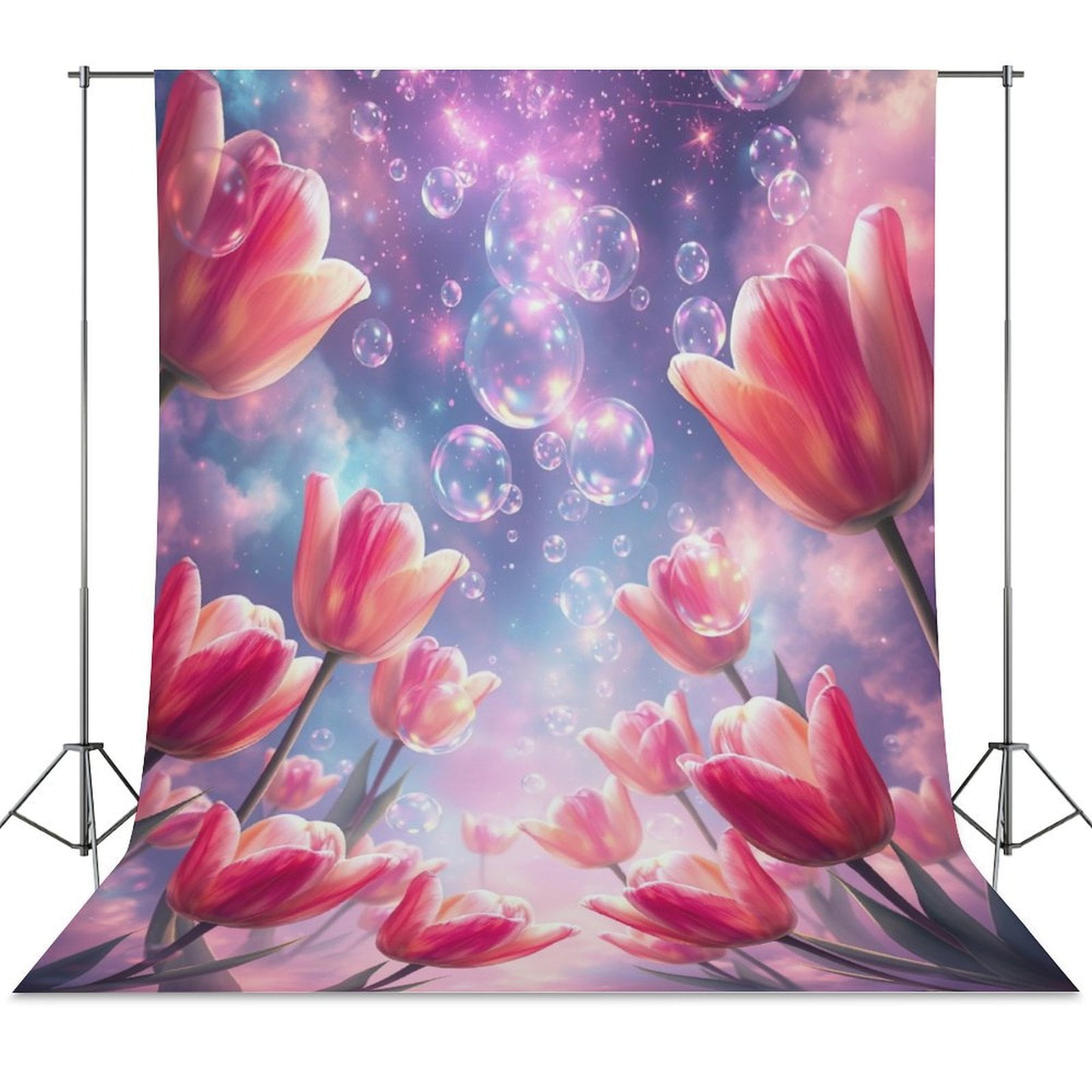 Tulip Party Backdrop Birthday Decoration Backgrounds for Photographs ...