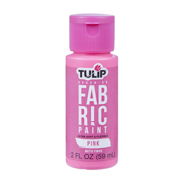 Tulip Pink Brush-on Fabric Paint, 2 fl oz. - Walmart.com