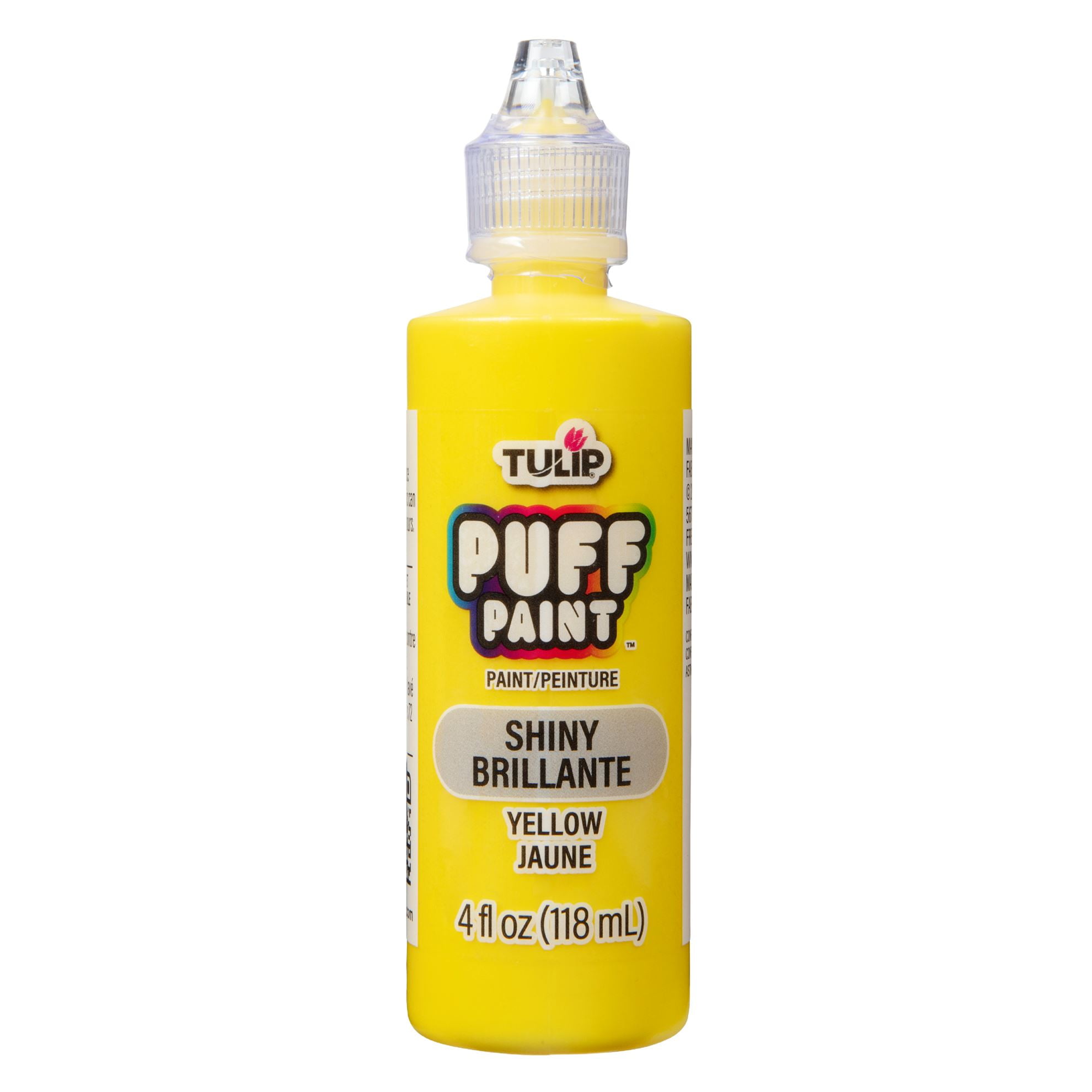 Tulip Fabric Paint, Shiny Yellow, 4 fl oz Liquid Gel, Puff Finish for ...