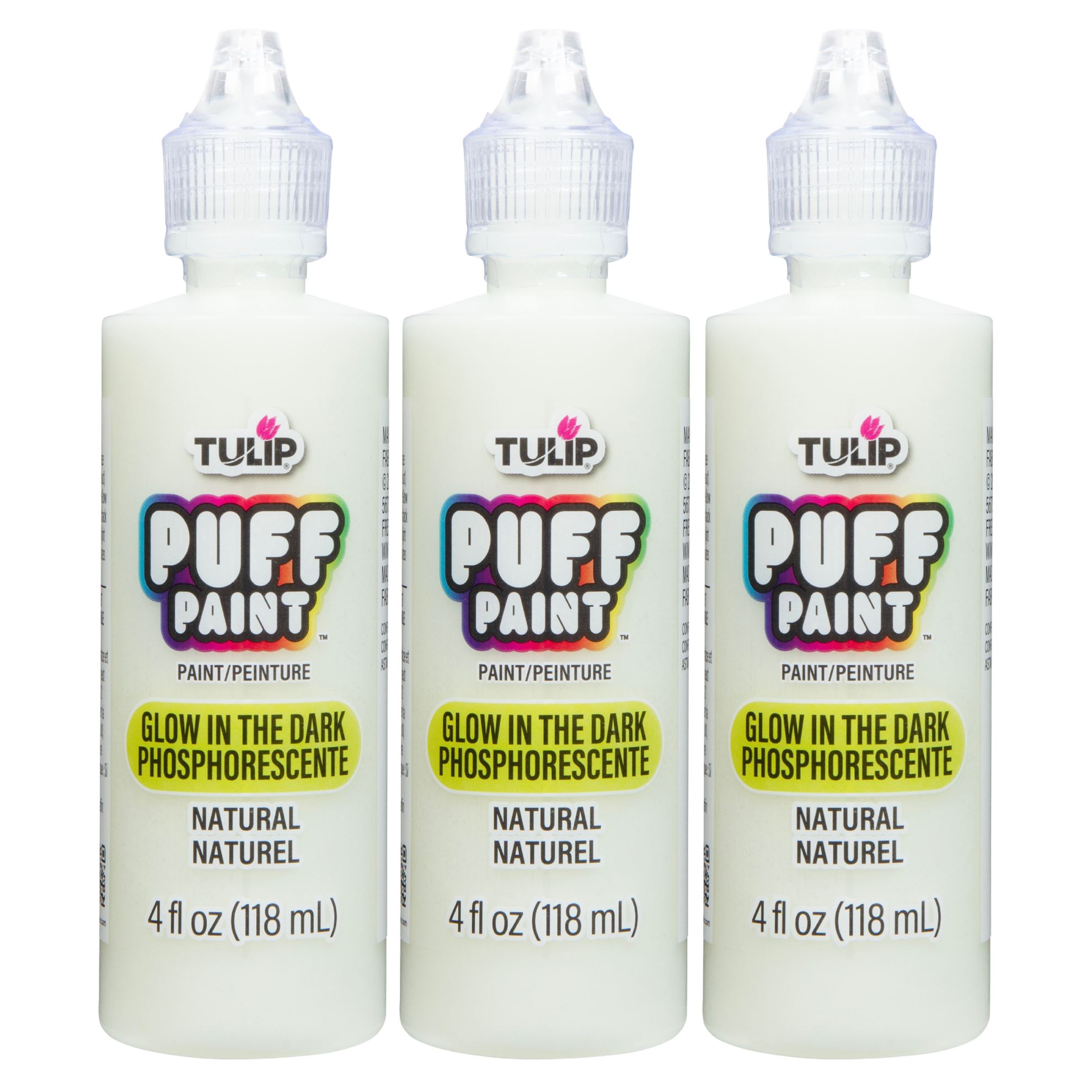 Tulip Puff Paint Glow Natural 4 fl. oz. 3 Pack - Walmart.com