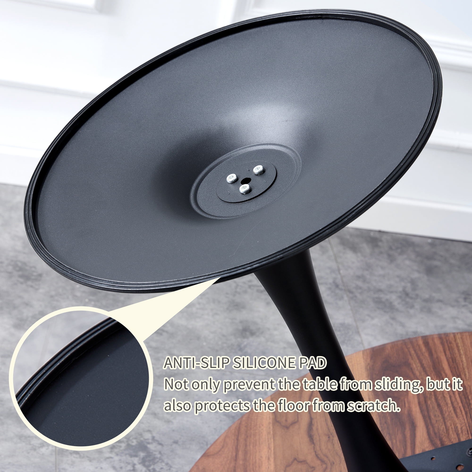 Tulip Round Dining Table, 80cm Natural Wood Finish, 1pc per Carton ...