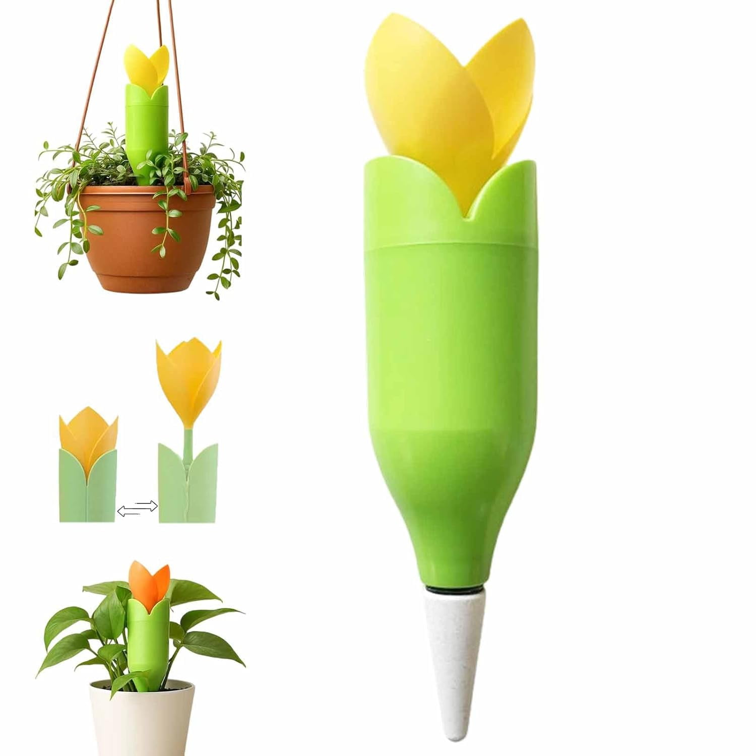 Tulip-Shaped Automatic Drip Irrigation Machine, 12.8" DIY Micro ...