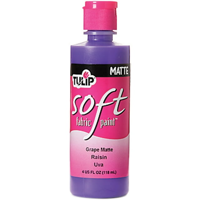 Tulip Soft Fabric Paint 4oz-Grape Matte - Walmart.com