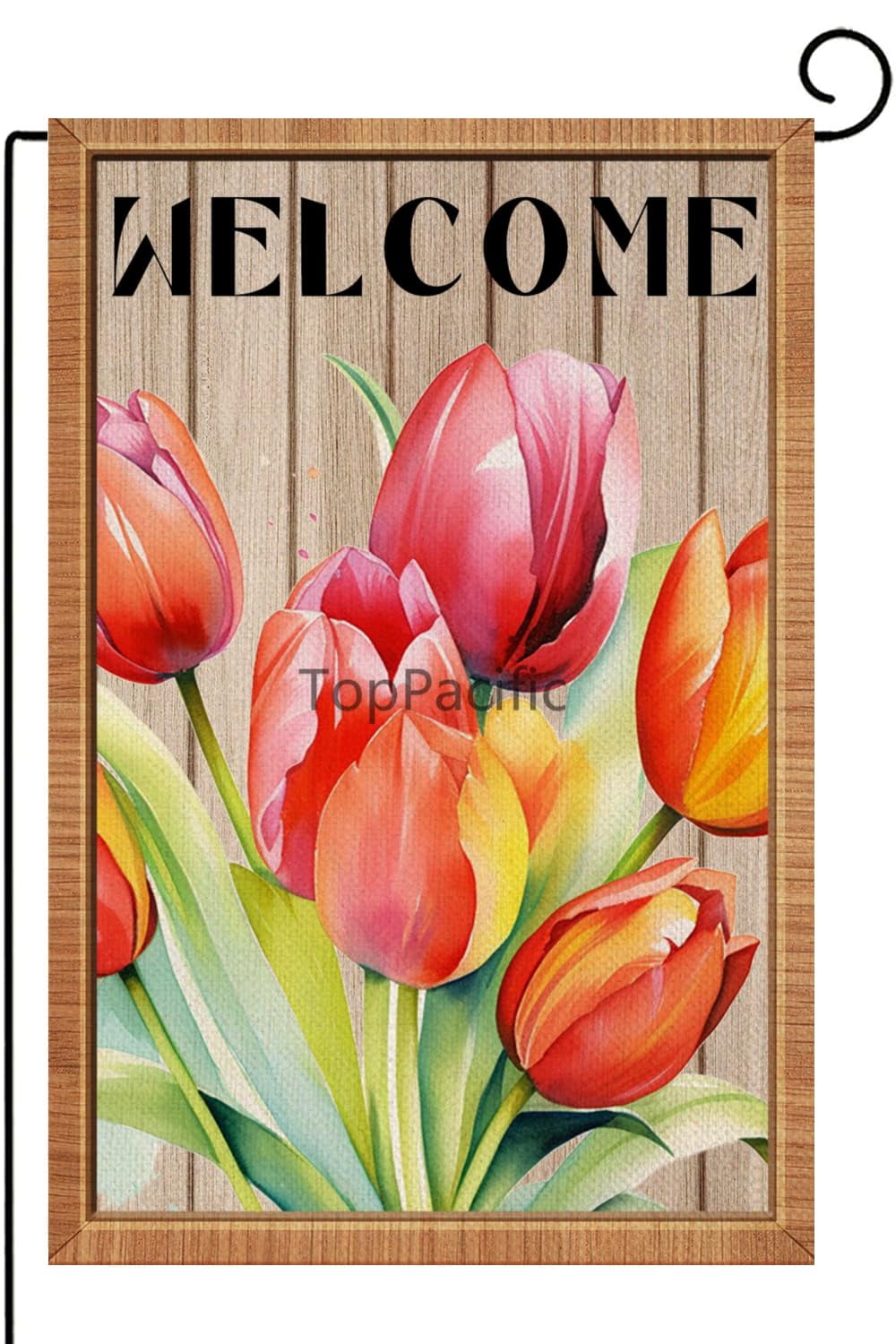 Tulip Spring Summer Floral Garden Flag Vertical Double Sided Welcome ...
