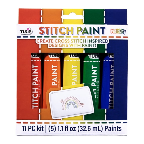 Tulip Stitch Paint 5 Pack, Positivity Bold Colors - Walmart.com
