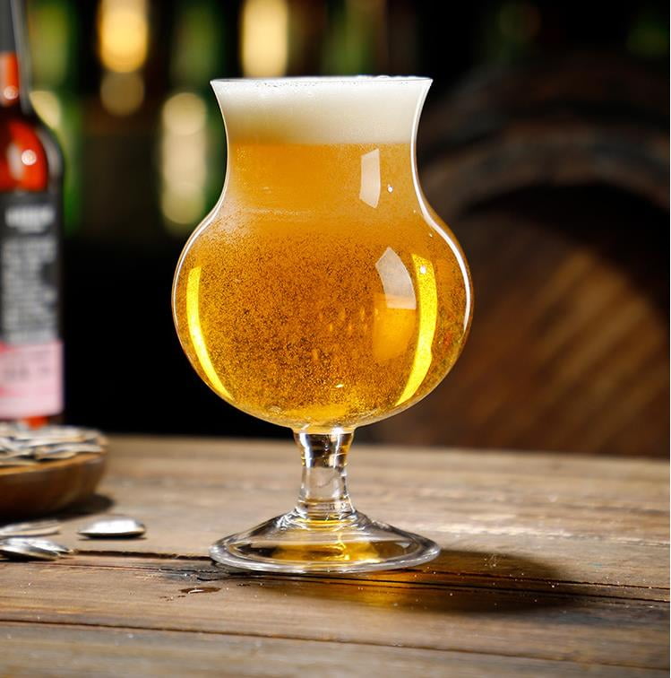 Tulip online celebrity craft mug 500ml German draft beer mug wheat beer ...