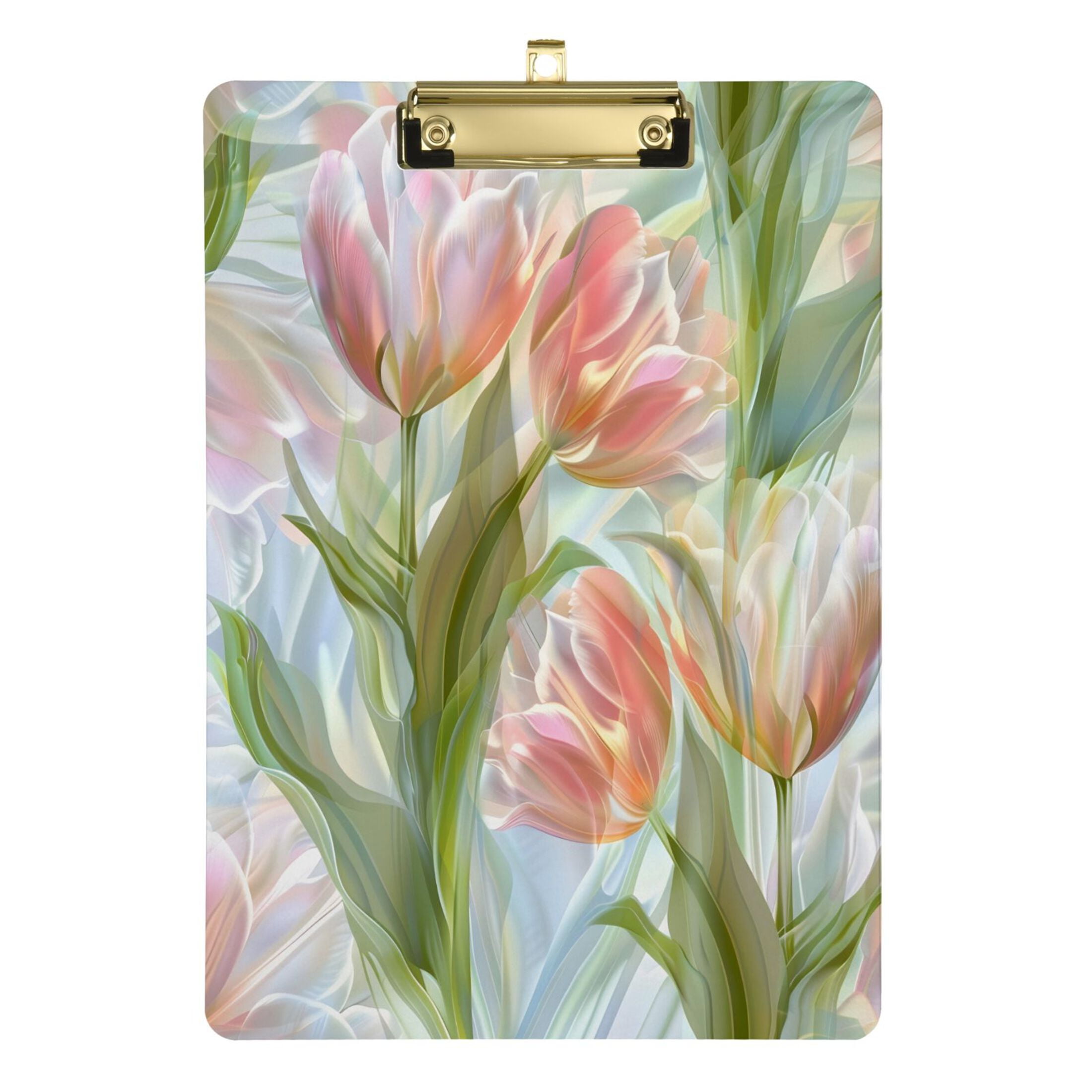 Tulip with Leaf Acrylic Clipboards A4 Standard Letter Size Clipboard 12 ...
