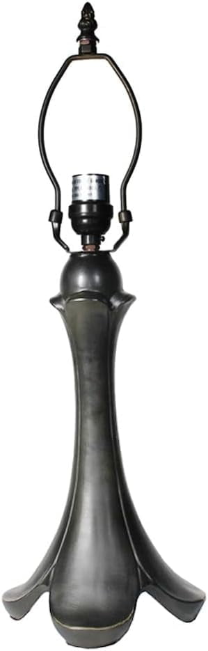 Tulipa Metal Lamp Base, Antique Bronze Finish with Gold Highlights ...