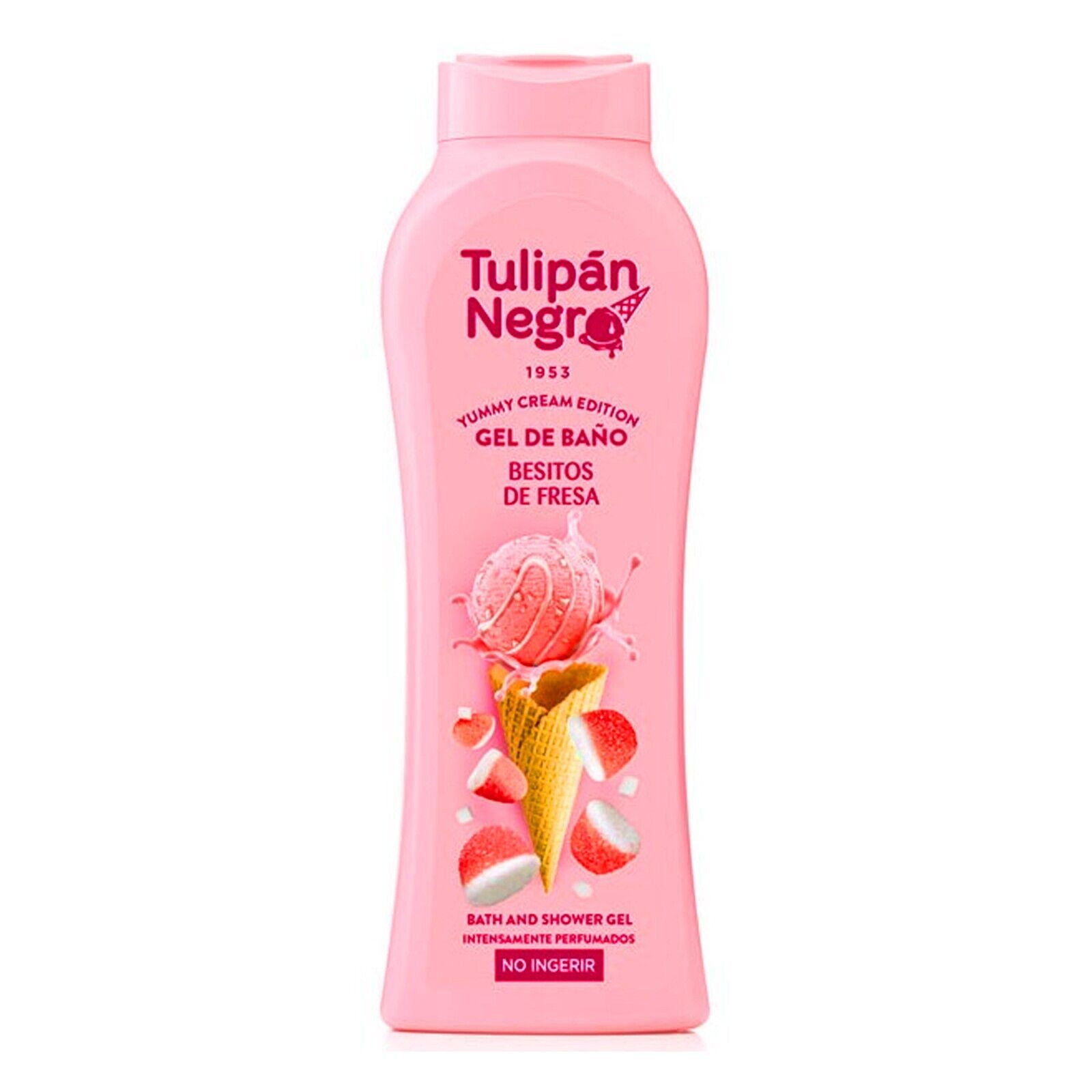 Tulipan Negro Strawberry Kisses Shower Gel, Yummy Cream Edition, 21.9 ...