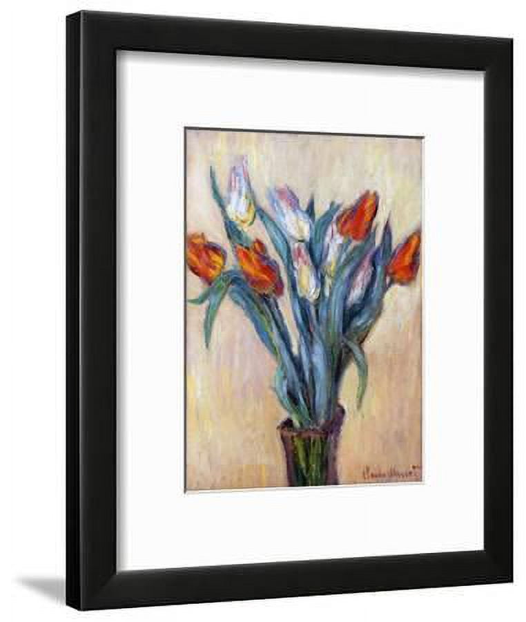 Tulips, 1885, Botanical Framed Art Print Wall Art by Claude Monet Sold ...
