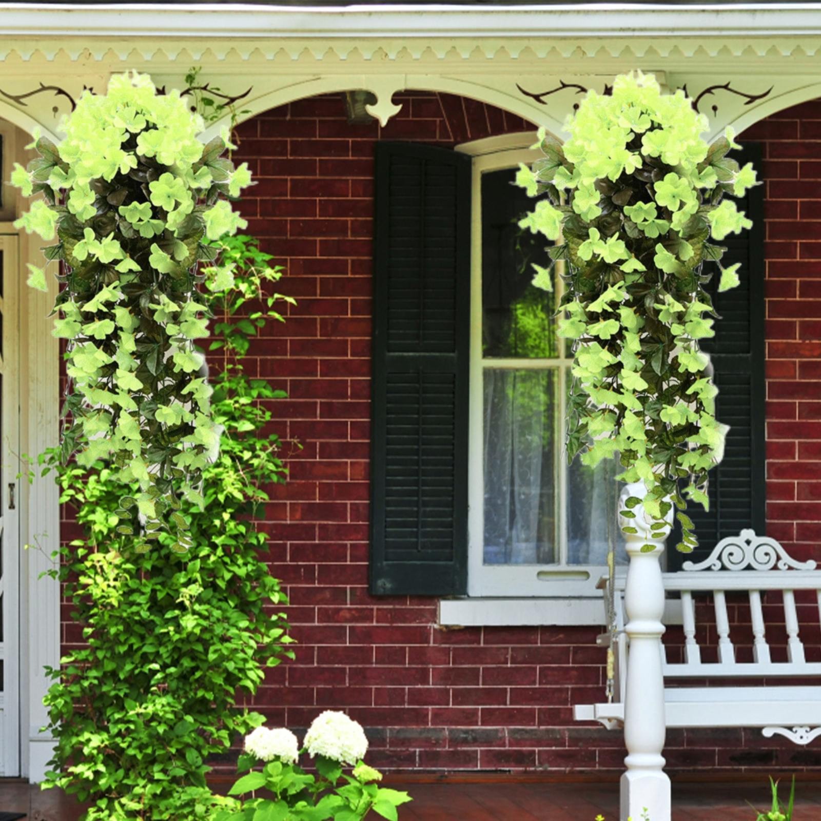 Tulips Artificial Flowers,Hanging Flower Violet Basket Artificial Wall ...